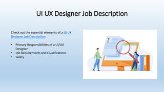 UI UX Designer JD | PPTX