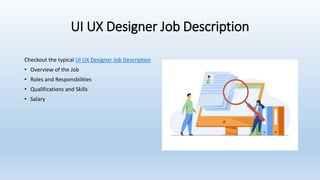 UI UX Designer JD | PPTX