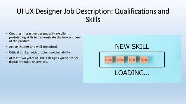 UI UX Designer JD | PPT