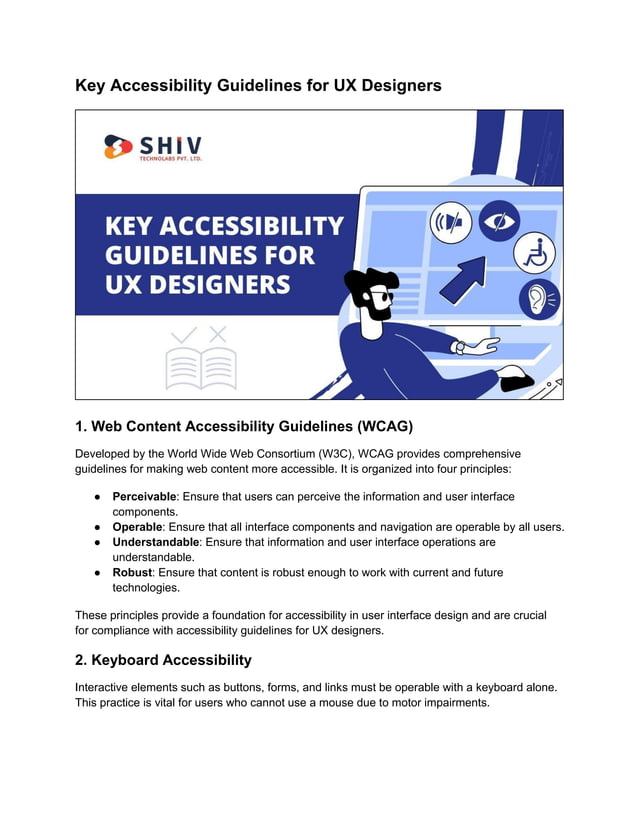 USA’s Guide to Accessible UI/UX Design and Compliance | PDF