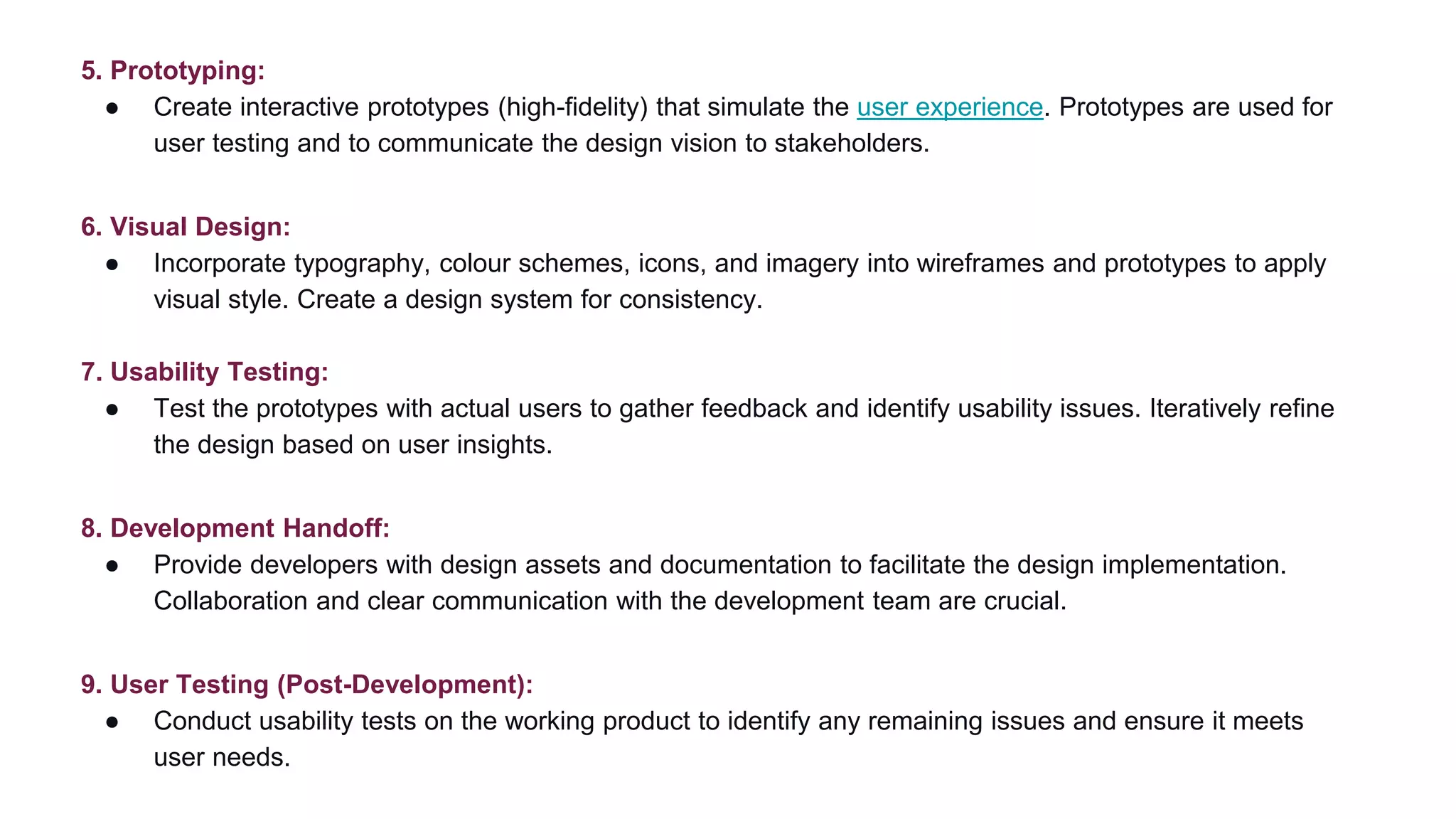 UI_UX Design Process_ A Comprehensive Overview | PPTX