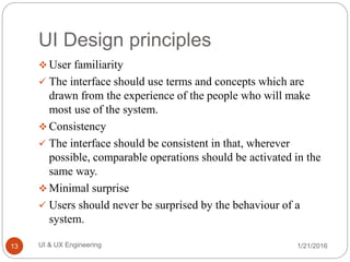 UI & UX Engineering | PPT