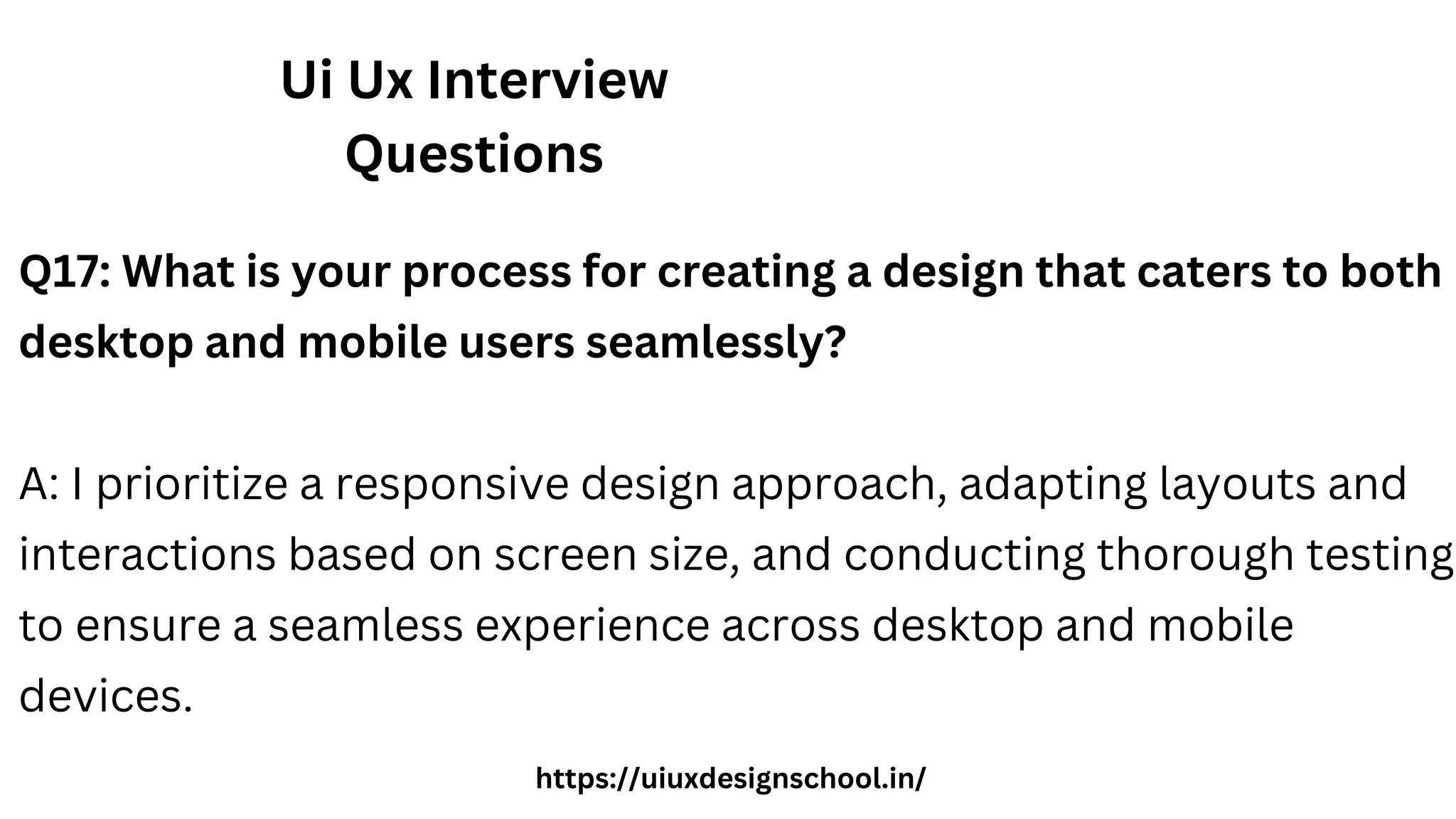 Ui Ux Interview Questions | PPT