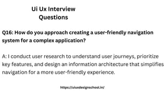 Ui Ux Interview Questions | PPTX