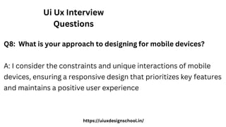 Ui Ux Interview Questions | PPTX