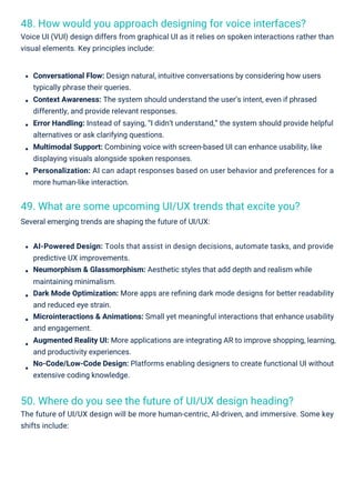 UIUX Interview Questions PDF By ScholarHat | PDF