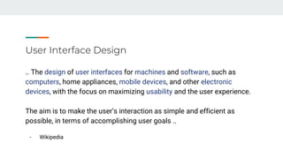 UI UX introduction | PPTX