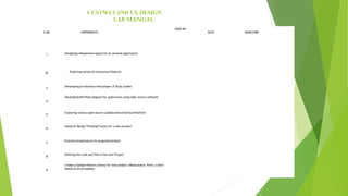 EXPLORING VARIOUS UI INTERACTION PATTERNS | PPTX