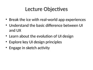 UI_UX_ Introductory and icebreaker lecture | PPTX