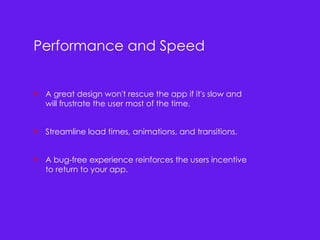Critical UI/UX Principles for Mobile App Development | PPTX
