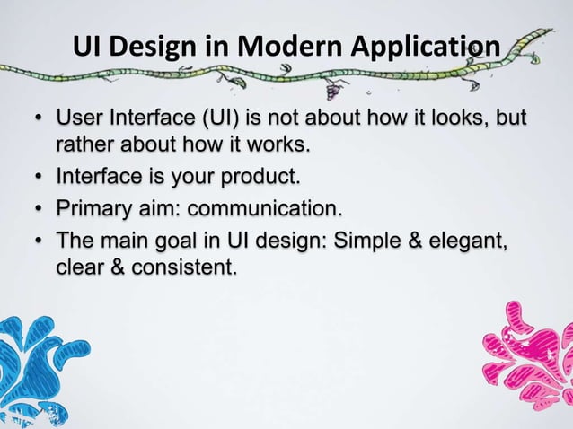 Ui ux designing principles | PPTX