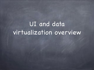 UI virtualization in WPF | PDF