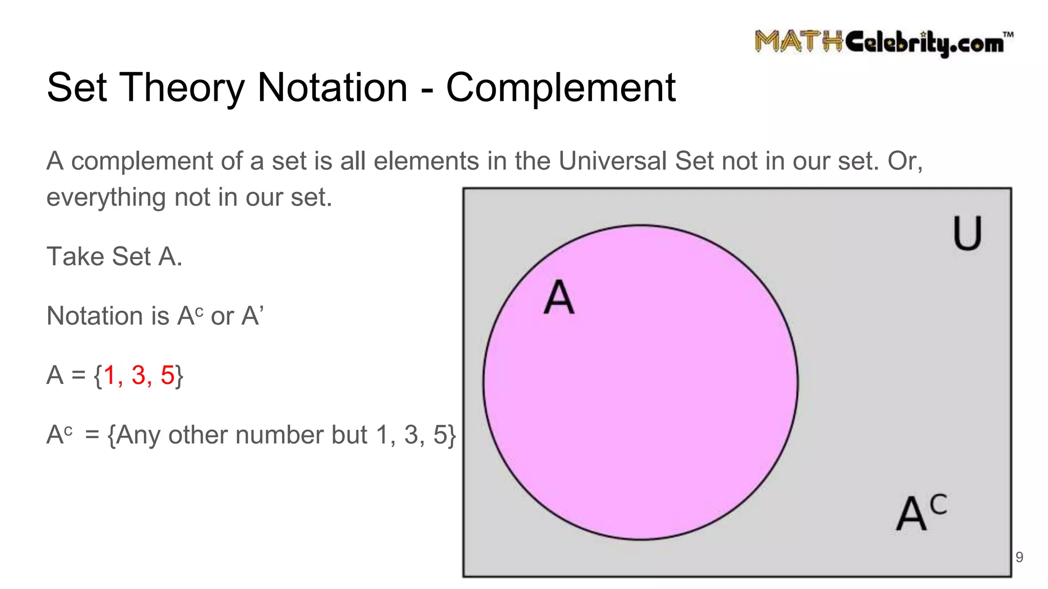 How To Write Set Notation | PPTX