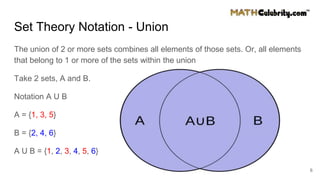 How To Write Set Notation | PPTX