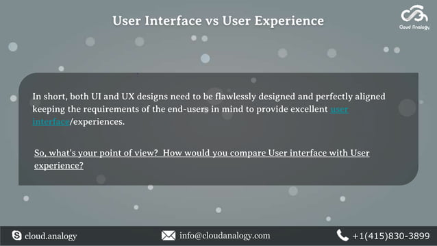 UI vs UX: Comparison Between User Interface and User Experience | PPTX