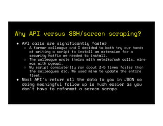 Simplified Troubleshooting through API Scripting | PPT