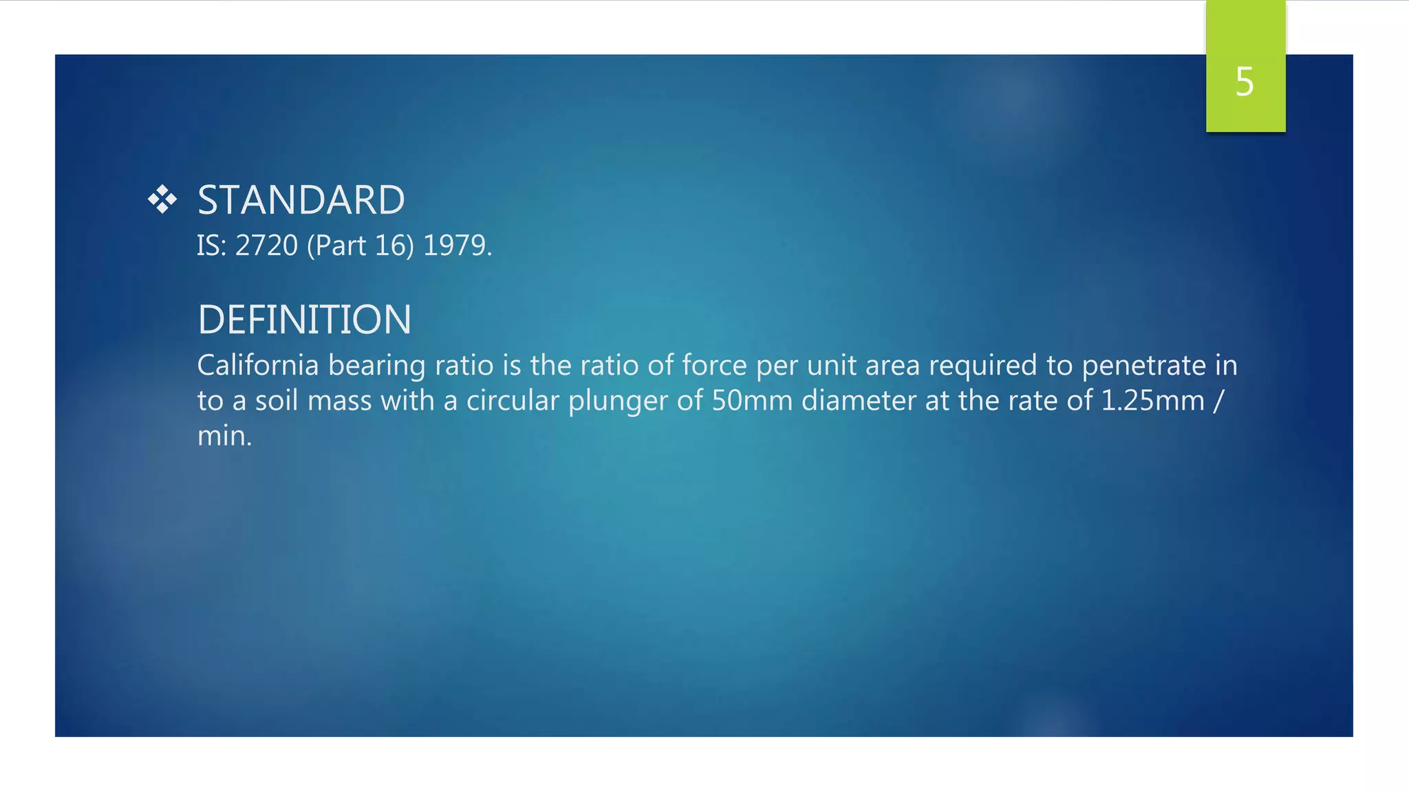 California bearing ratio test (CBR TEST) | PPTX