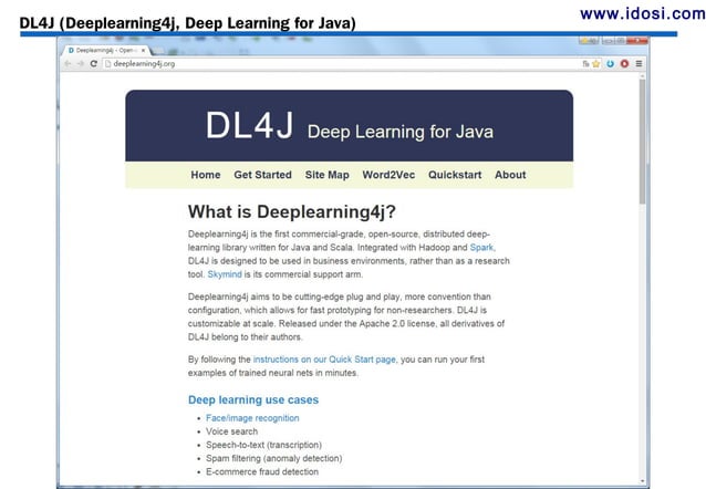 NN Models with DL4J for Deep Learning | PPT