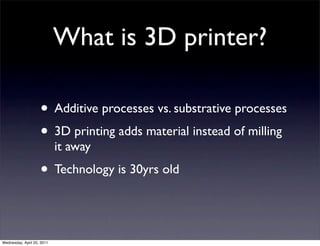 RepRap Presentation UJEP | PDF