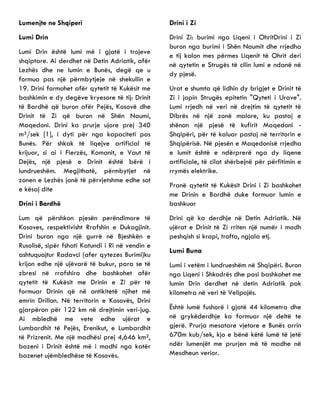 UJERAT Lumenjtë/Liqenet | PDF
