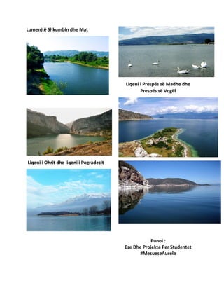UJERAT Lumenjtë/Liqenet | PDF