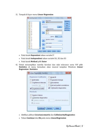 Uji asumsi klasik | DOCX