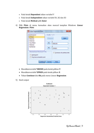 Uji asumsi klasik | DOCX