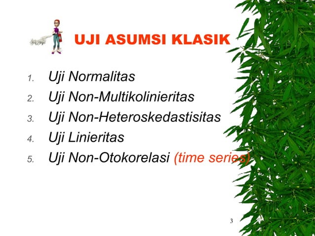 Uji asumsi-klasik 20091 | PPT