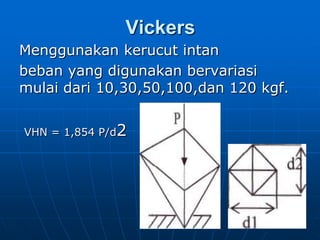Uji kekerasan | PPTX