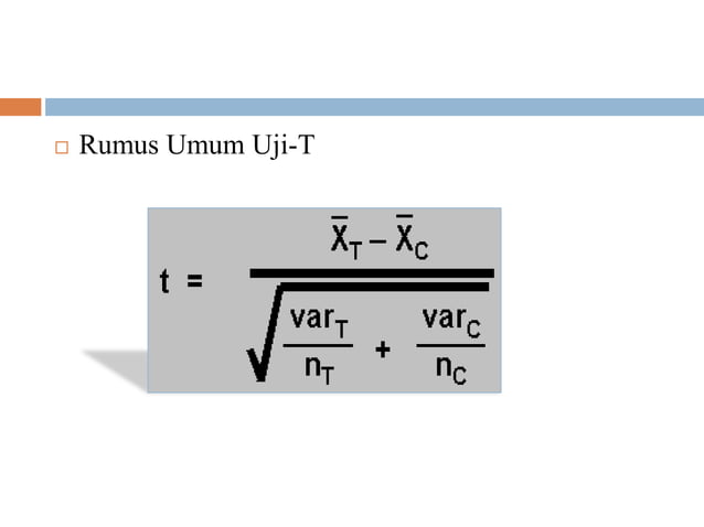Uji-T | PPTX