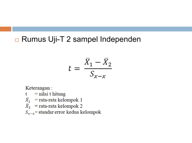 Uji-T | PPTX