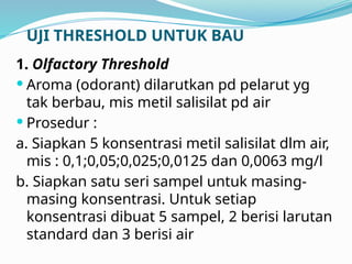 Evaluasi Sensori (Uji Ambang Batas) .ppt