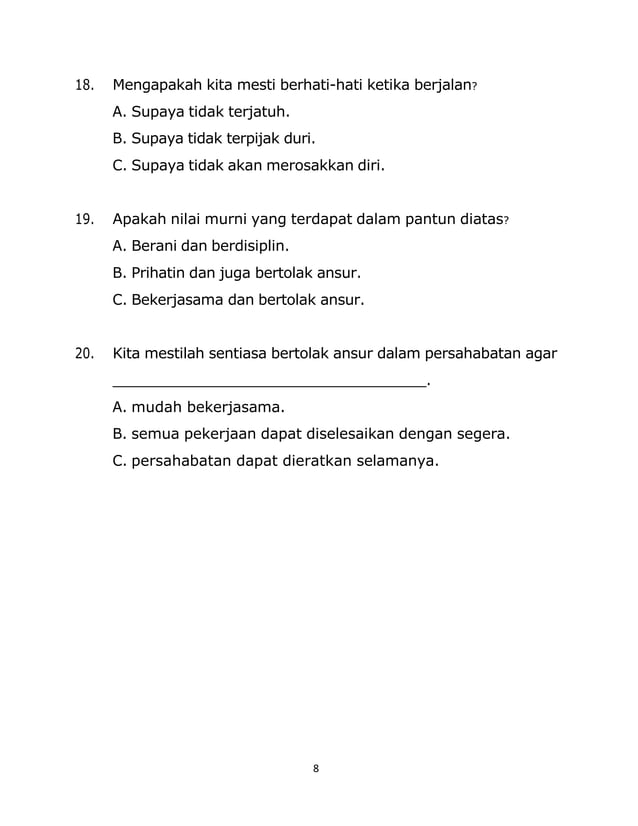 Ujian-Akhir-Tahun-KSSR-Tahun-2-Bahasa-Melayu-Pemahaman-Set1.docx