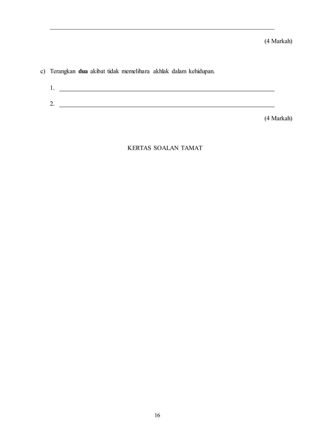 Ujian 2 pendidikan islam ting 1 | PDF