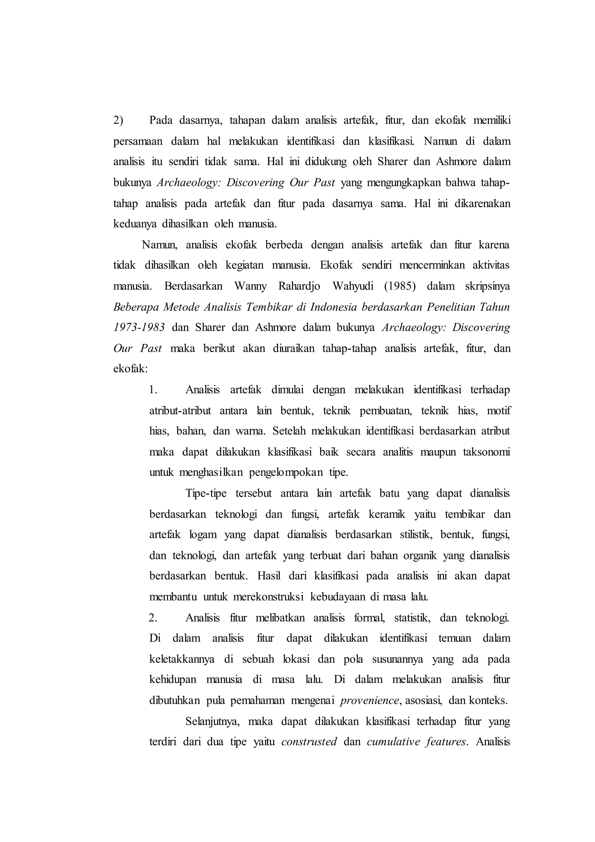 Metode Arkeologi II | DOCX