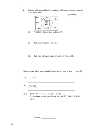 Ujian akhir tahun matematik tingkatan 1 2 | DOCX