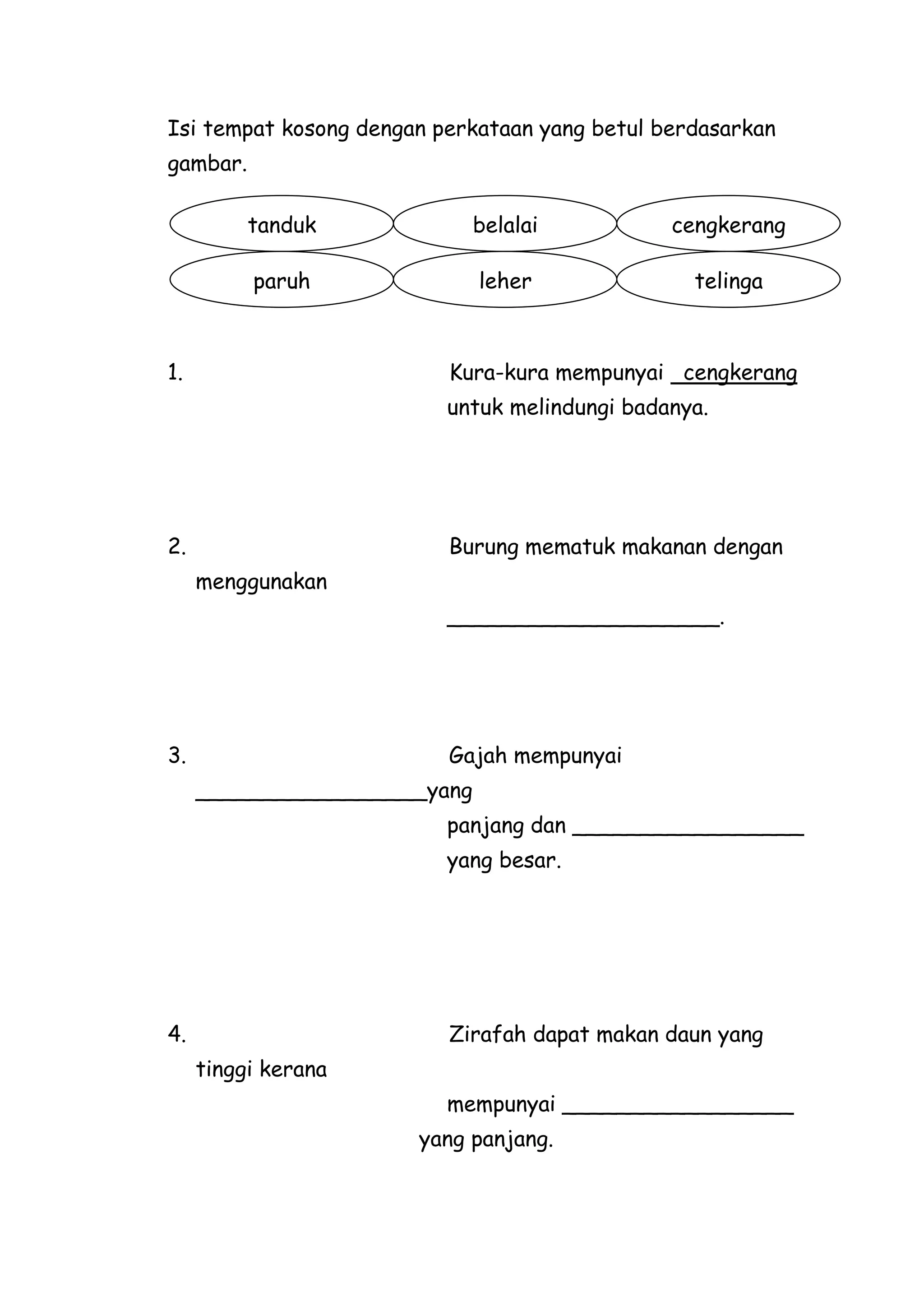 Ujian bm thn 1 | PDF