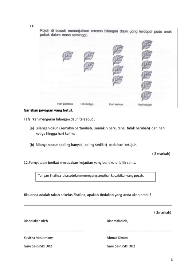 Ujian bulan mac thn 4 | PDF