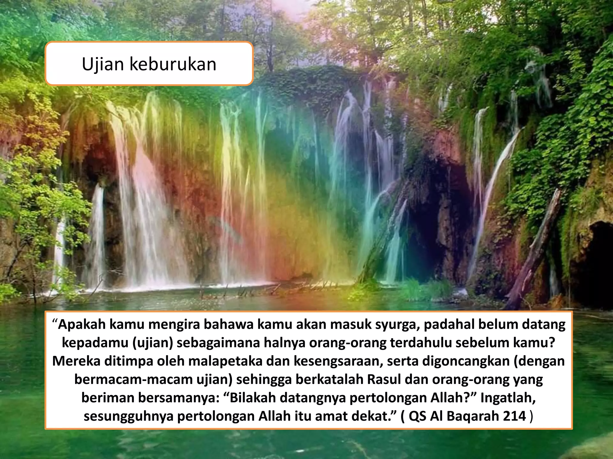 Bahan motivasi dan dawah Ujian dari allah dibagi menjadi dua | PPTX