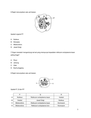 Ujian mac 2015 biologi | DOCX