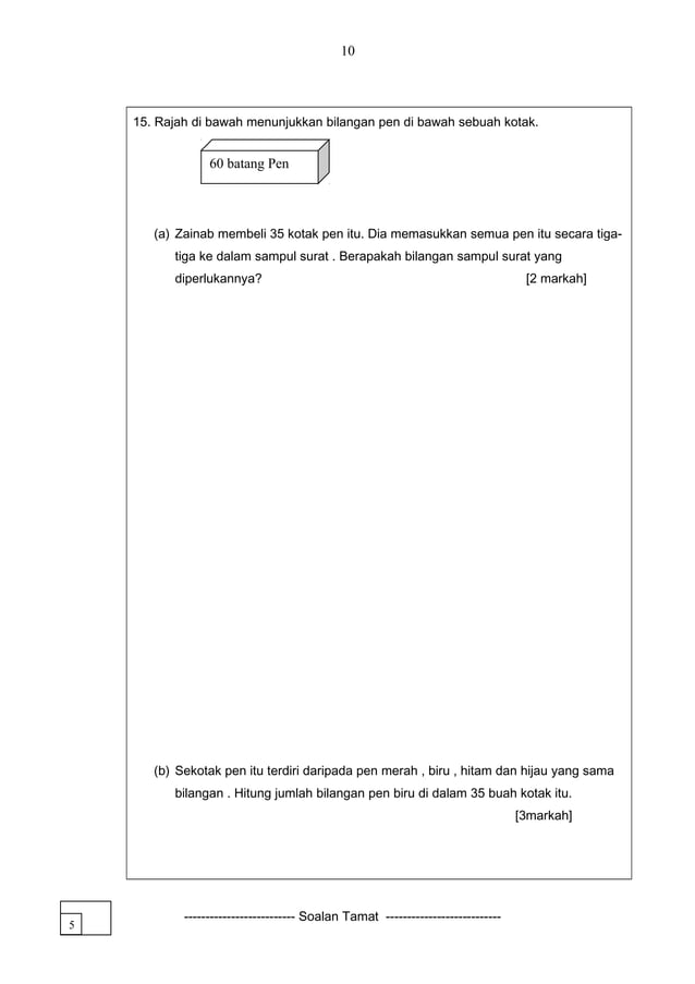 Ujian mac tahun 5 | DOC