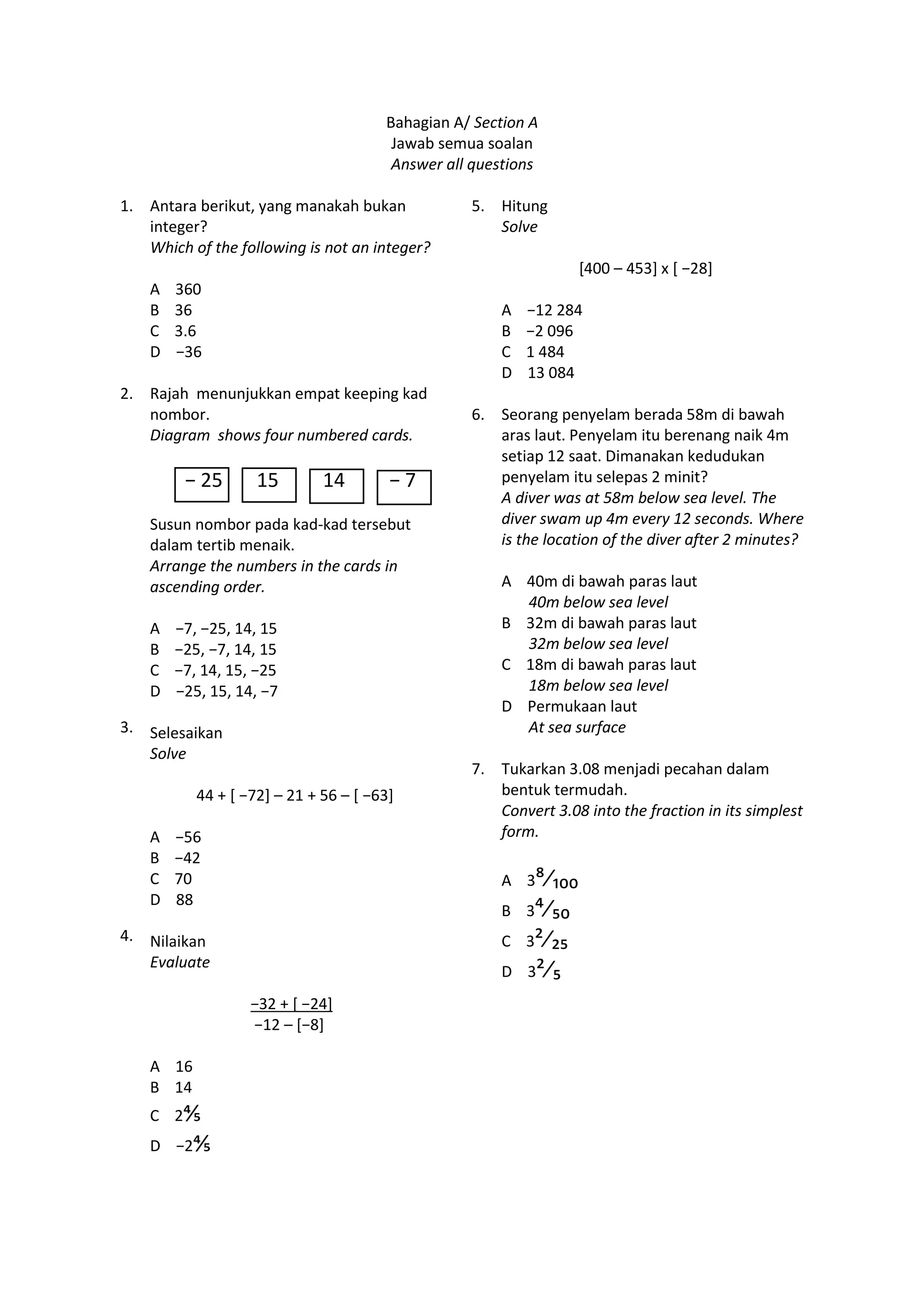 Ujian Matenatik tingkatan 1 tahun 2022.docx