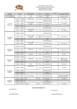 Ujian progresif 1 ting.3 copy | PDF