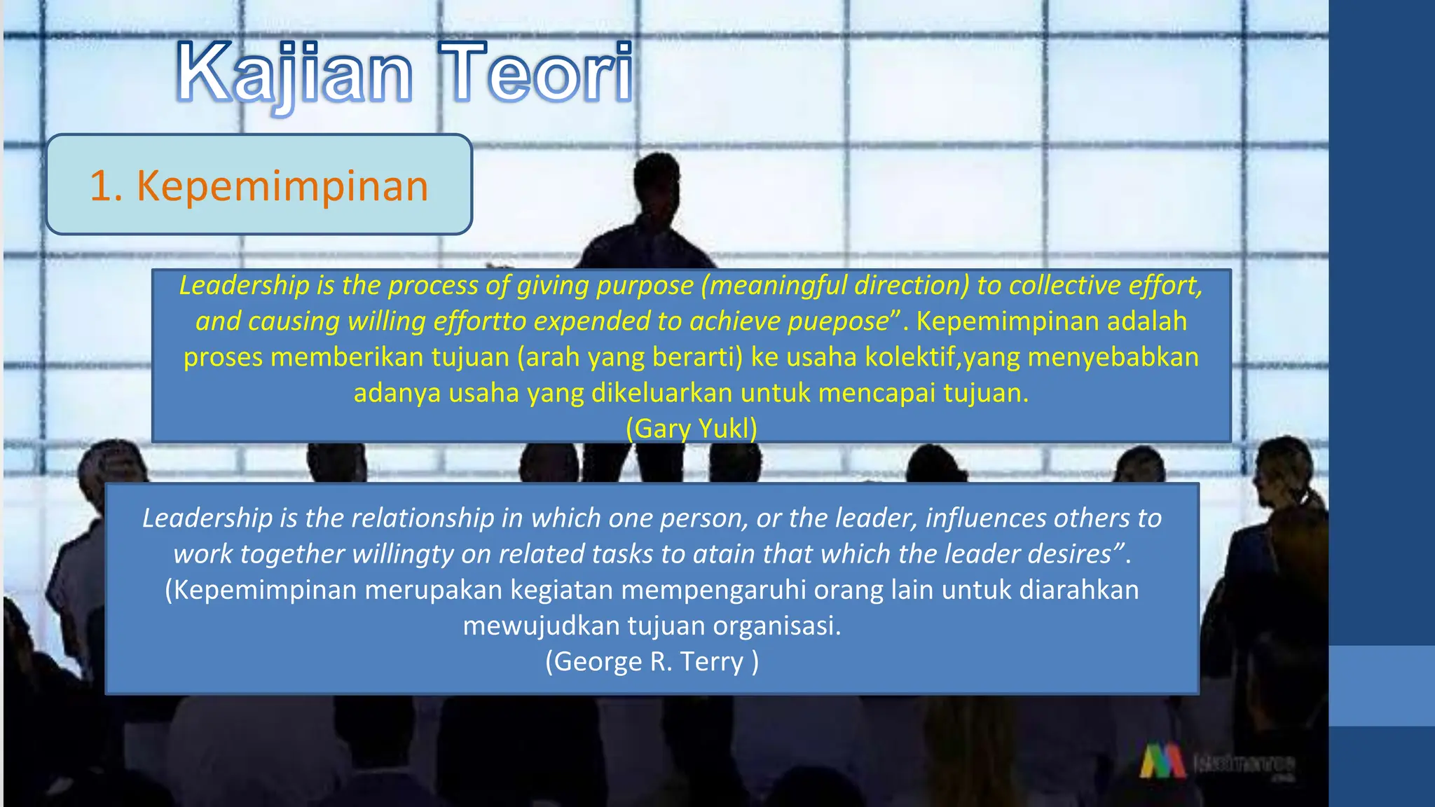 Kepemimpinan Transformasional dalam dunia pesantren | PPTX