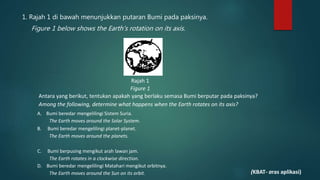 Ujian sains tahun 5 (bumi dan angkasa dan teknologi) | PPT