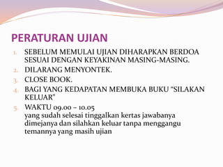 Ujian tengah semester | PPTX