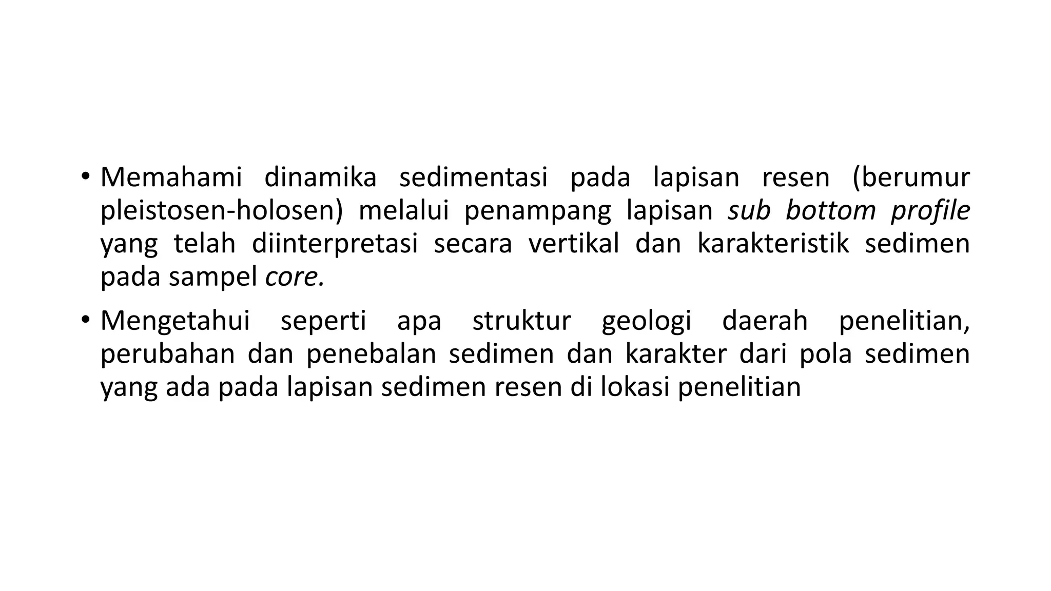 INTEGRASI DATA SUB BOTTOM PROFILE DAN GRAVITY CORE UNTUK MENENTUKAN ...