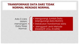 UJI ASUMSI dan cara penggunaan spss pada penelitian | PPT