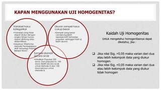 UJI ASUMSI dan cara penggunaan spss pada penelitian | PPT