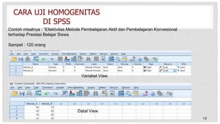 UJI ASUMSI dan cara penggunaan spss pada penelitian | PPT
